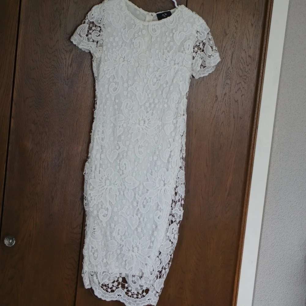 AX Paris | Dresses | Ax Paris Crochet White Midi Dress | Poshmark